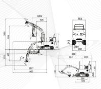 China High-Performance Hydraulic Digging Machine Weight 910kg 17Mpa 900mm for sale