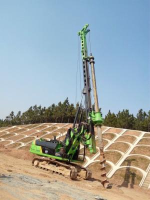 China 110KN Main Winch Pull Force KR125A Rotary Piling Rig For 37m Interlocking Kelly Bar Bored Piles Rig Drilling Dia 1300mm for sale