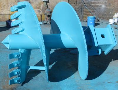 China Earth Drill Boring Tools Double Cut Straight Drilling Auger With Rock Drilling Bits for sale