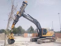 China Excavator rotating clamshell grapple bucket Foundation Drilling Tools for telescopic arm for sale