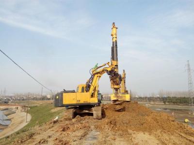 China Micro 1.2M Pile Diameter Rotary Bored Hole Pile Driving Equipment Max. Torque 50 KN.M High Stability Low Cost Hydraulic for sale