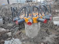 China TYSIM KP380A Round Hydraulic Pile Breaker Construction Equipment for Concrete Pile Crushing for sale