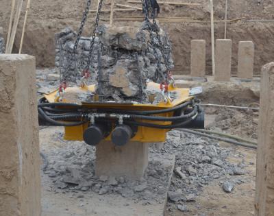 China Customized Green Hydraulic Pile Breaker / Pile Cutting Equipment for sale