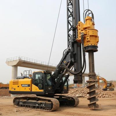 China KR300C Hydraulic Rotary Drilling Rig with 54m Drilling Depth 2500mm Diameter and 320kN.m Torque for Large Scale Projects for sale