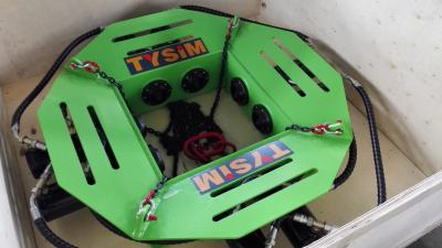 China TYSIM KP400S concrete pile cropper , high speed square pile cutter machine for sale