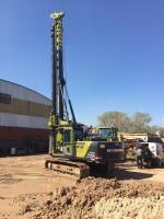 China 28 m Drilling Depth Rotary Piling Rig with 80 kN.m Torque 8 - 30 rpm Rotation Speed KR80A for sale
