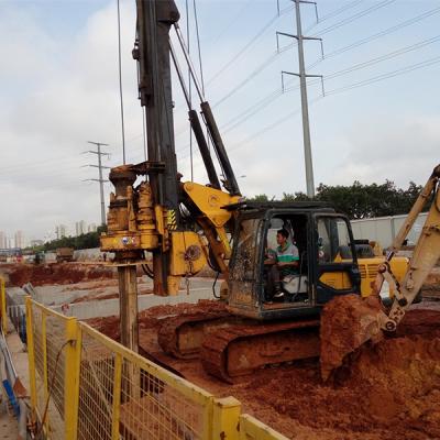 China KR80A High Efficiency Rotary Piling Rig , 2.8 Km/H Travel Speed Pile Driving Machinery Max. Drilling Depth 28 m, for sale