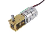 China High Torque 15mm Double Stack Stepper Motor with Worm Gearbox 21:1 to 1030:1 for sale