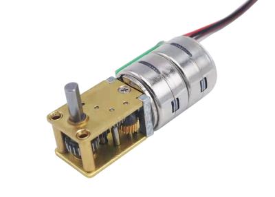 China High Torque 15mm Double Stack Stepper Motor with Worm Gearbox 21:1 to 1030:1 for sale
