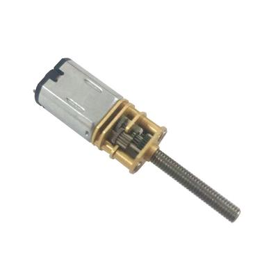 China Micro M10 Brushed DC Motor with GM10 Gearbox 5V Lead Screw Shaft 20:1 to 250:1 Ratio for sale