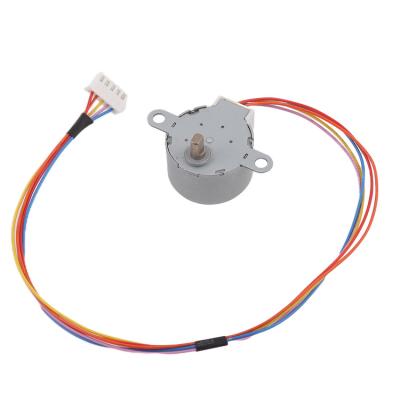 China 30BYJ46 Permanent Magnet Stepper Motor 12V 7.5 Degree Step Angle I Cut Shaft Low Noise for sale