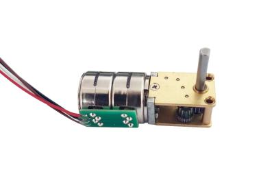 China 15mm High Torque Double Stack Stepper Motor with Worm Gearbox 21:1 to 1030:1 Ratio for sale