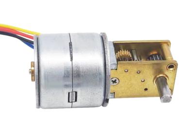 China Output Shaft Customized 20mm Stepper Motor And Worm Gearbox for sale