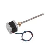 China Nema 17 Captive Type 2-phase 4-wire high torque screw stepper motor with copper nut linear actuator for sale