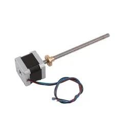China Nema 17 Captive Type 2-phase 4-wire high torque screw stepper motor with copper nut linear actuator for sale