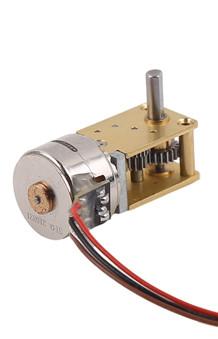 China 15mm 18° Step Angle Micro Stepper Motor with Worm Gearbox - 5V DC, Custom Ratios 1:21 to 1:1030 for sale