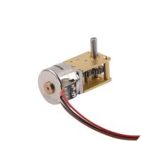 China 15mm Geared Stepper Motor 5V DC Worm Gearbox Ratio 211 to 10301 10Ω Coil Resistance for sale