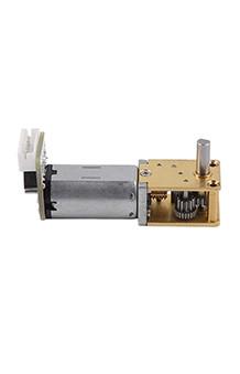 China N20 Brush DC Gear Motor 2.4-6V 12250 RPM with Worm Gear Box and Magnetic Encoder for sale