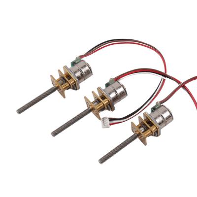 China 10mm Mini Gear Type Stepper Motor 2 Phase 18 Degree Step Angle M3 Screw Shaft for sale
