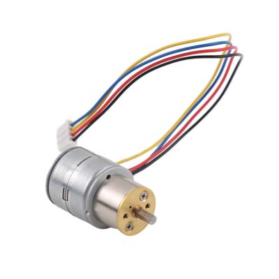 China 2 Phase 20mm PM Stepper Motor with Circular Gearbox 18 Degree Step Angle 6V DC for Home Appliance for sale