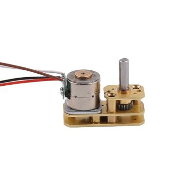 China 10mm Stepper Motor with 1024GB Horizontal Gearbox 5V DC 2 Phase Bipolar for sale