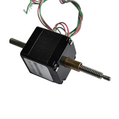 China NEMA11 28mm Linear Hybrid Stepper Motor Non Captive Run Through Shaft 1.27mm Lead 0.5A for sale
