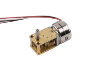 China 5VDC 15mm PM Stepper Motor with 8mm Output Worm Gearbox 21:1 to 1030:1 Ratio for sale