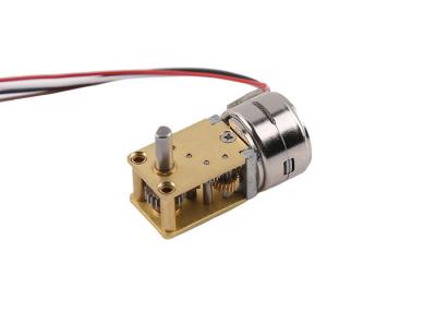 China 5VDC 15mm PM Stepper Motor with 8mm Output Worm Gearbox 21:1 to 1030:1 Ratio for sale