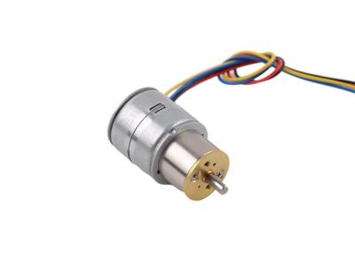 China 20mm Geared DC Motor 4 Wire Dual Output Shaft 3mm D Shaft 300g.cm Torque for sale