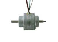 China 15 Degree Stepper Motor PM 25mm Run Through Shaft 12V DC 0.0254mm Step Length for Medical Equipment for sale