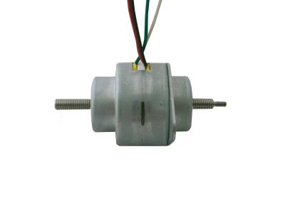 China 15 Degree Stepper Motor PM 25mm Run Through Shaft 12V DC 0.0254mm Step Length for Medical Equipment for sale