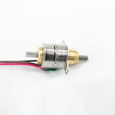China 10mm Linear Stepper Motor Run Through Shaft 9mm Stroke M2.3 Lead Screw 5V DC for sale