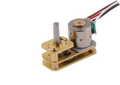 China VSM10-817G 2-Phase Geared Stepper Motor 10mm 18° Step Angle Horizontal Gearbox for sale