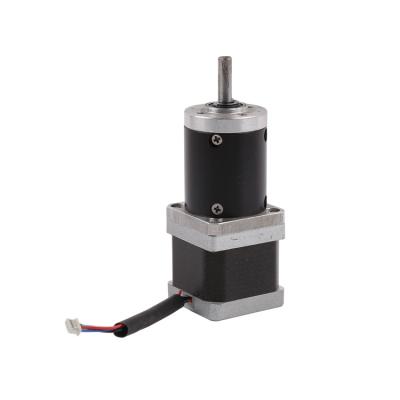 China NEMA17 42mm 1.8 Degree 0.9 Stepper Motor with Planetary Gearbox 3:1 to 200:1 Ratio for sale