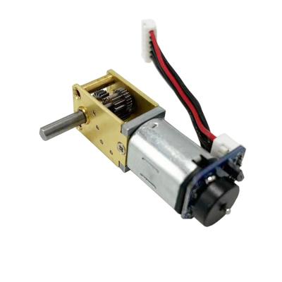 China 12V N20 Micro DC Brush Motor Horizontal Gear Reducer 302:1 with Encoder for sale