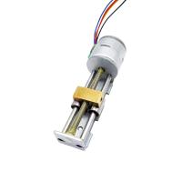 China 2 Phase 20mm Miniature Slider Screw Stepper Motor 12V DC 0.02mm Resolution for sale
