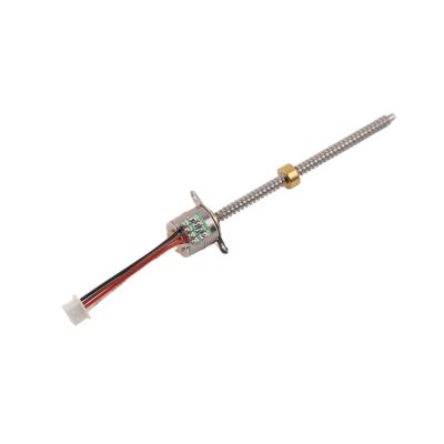 China 10mm 5V Stepper Motor with M3P1.2mm Lead Screw and Copper Nut 18° Step Angle for sale
