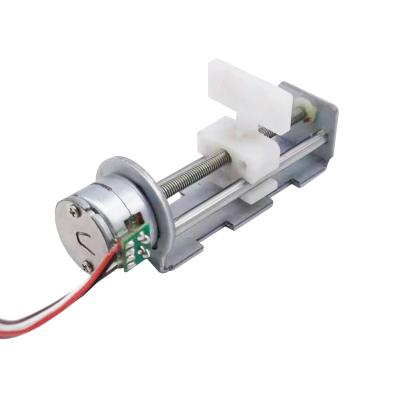 China 15mm 2 Phase Permanent Magnet Stepper Motor Screw Slider 385mA 0.02mm Resolution for sale