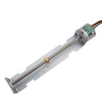 China 15mm 9V DC Miniature Slider Screw Stepper Motor 2 Phase 0.02mm Resolution for sale