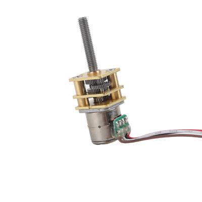 China 10mm Mini Gear Motor 2 Phase Stepper 150mA 3.3V-12V 40Ω Precision Metal Gearbox for sale