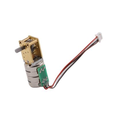 China 15mm Micro Worm Gear Stepper Motor 5V 18° Step Angle High Torque Compact Motor for sale