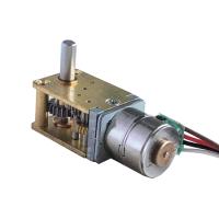 China 10mm Diameter 18 Degree Step Angle Geared DC Stepper Motor with Metal Gearbox 3V 5V for sale