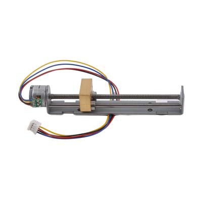 China 15mm Linear Stepper Motor M3 Lead Screw 18 Degree Step Angle 80mm Stroke Brass Slider for sale