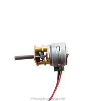 China 15mm 2 Phase 4 Wire Micro Stepper Motor with Metal Gearbox 5V 18 Degree Step Angle Geared Motor for sale