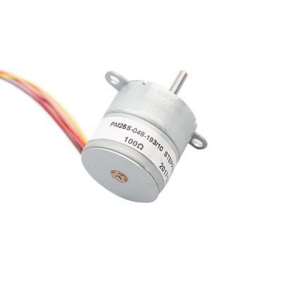 China 25mm 4 Phase 6 Wires 7.5 Degree Geared Stepper Motor 120mA 1000gf.cm Holding Torque for sale