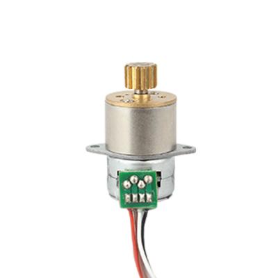 China 15mm 5V DC Micro Geared Stepper Motor with Metal Gearbox - 300 gf.cm Torque, 18° Step Angle, Model SM1516 for sale