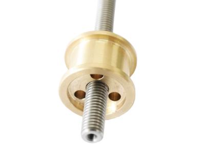 China 3D Printer Stainless Steel Trapezoidal Lead Screw Assembly φ2-14mm with 1-14mm Lead Range for Precision Linear Motion for sale