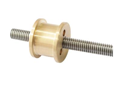 China Full Tooth Head Trapezoidal Lead Screw and Nut Assembly 4.8 Performance Level with φ2-14mm Diameter Range and 1-14mm Lead Options for sale