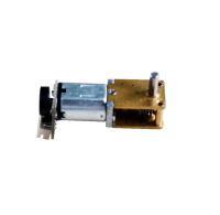 China N20 Brush DC Gear Motor 12,250 RPM 2.4-6V with Worm Gearbox for Electric Door Locks for sale
