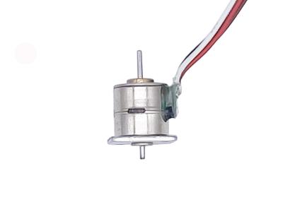China 10mm Mini Permanent Magnet Stepper Motor 5V 2 Phase 18 Degree for Security Cameras for sale